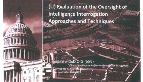 Evaluation Of The Oversight Of Intelligence Interrogation Approaches