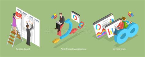 3d Isometric Flat Vector Conceptual Illustration Of Software Development Stock Vector