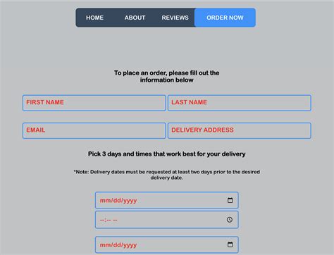 Order Form Mobile Responsive Html Css The Freecodecamp Forum