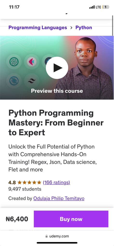 Odulaja Philip Temitayo On Linkedin Python Udemybusiness