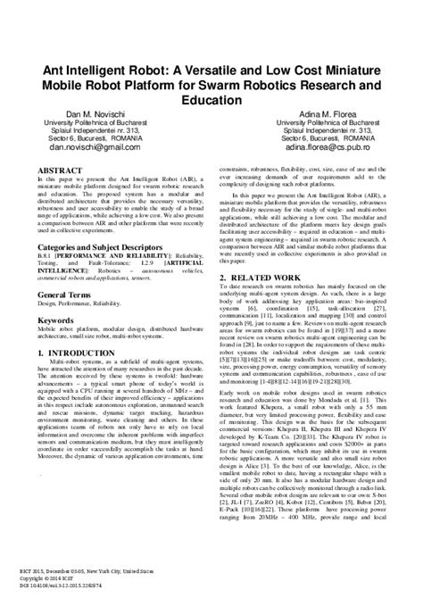 pdf ant intelligent robot a versatile and low cost miniature mobile