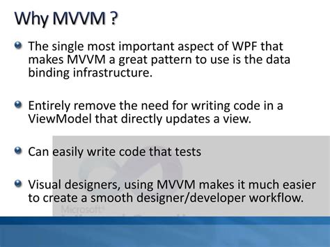 PPT Model View View Model Introduction To The MVVM Pattern PowerPoint Presentation ID 6268030