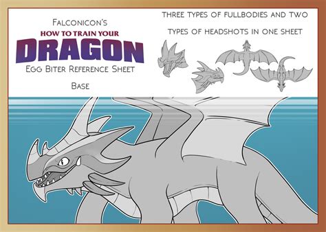 How To Train Your Dragon Egg Biter Base By Falconitonic On Deviantart