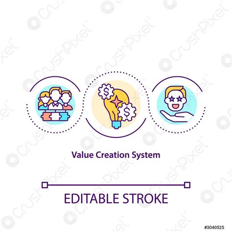 Value Creation System Concept Icon Stock Vector 3040525 Crushpixel