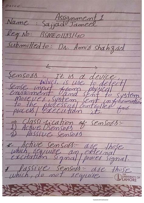SOLUTION Sensor In Mechatronics Studypool