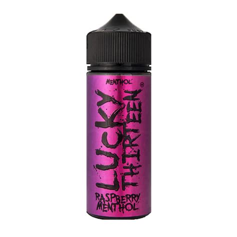 Lucky Thirteen 100ml Short Fill E Liquid Menthol Range Vaportiser