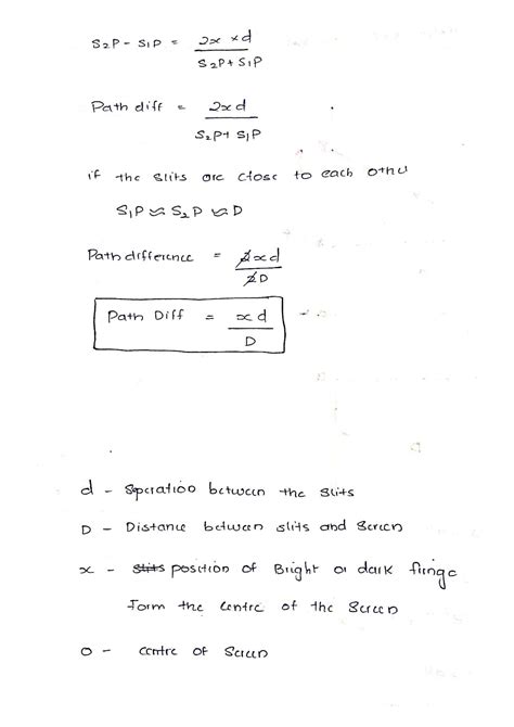 Solution Theory Of Interference Path Difference Studypool