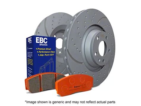 Ebc Brakes Titan Stage 8 Orangestuff 6 Lug Brake Rotor And Pad Kit