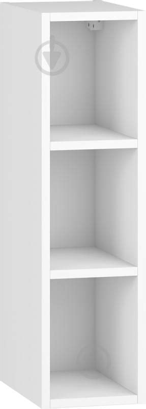 ᐉ Шафа верхня Грейд Оптимум відкрита 200x720x297 мм білий • Краща ціна в Києві Україні • Купити