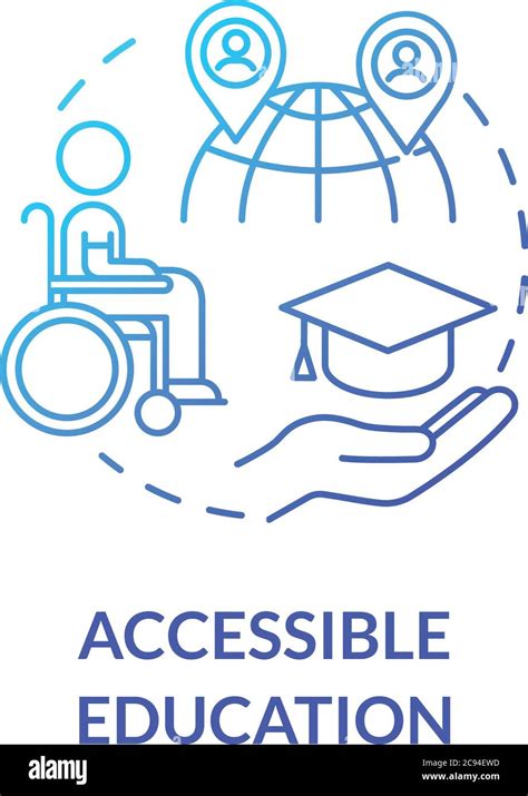 Accessible Education Concept Icon Elearning Accessibility Digital