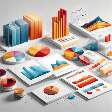Premium Photo Graph Diagram Financial Chart Data Visualization Bar Chart Line Graph Pie Chart