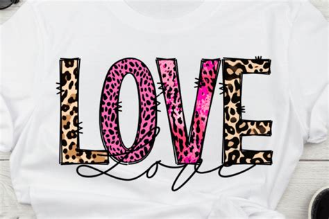 Love Leopard Print Sublimation Png Graphic By Akalice Studio · Creative