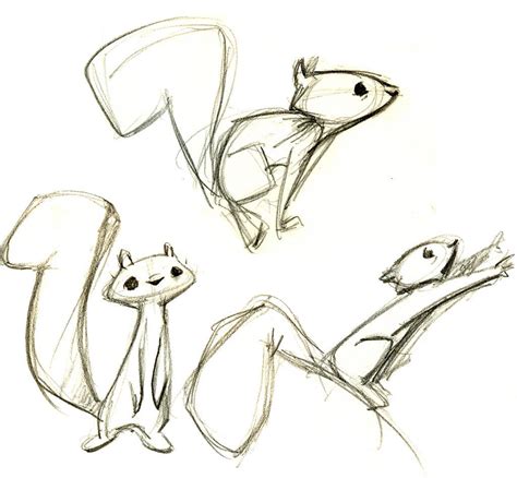 Cute Squirrel Drawing