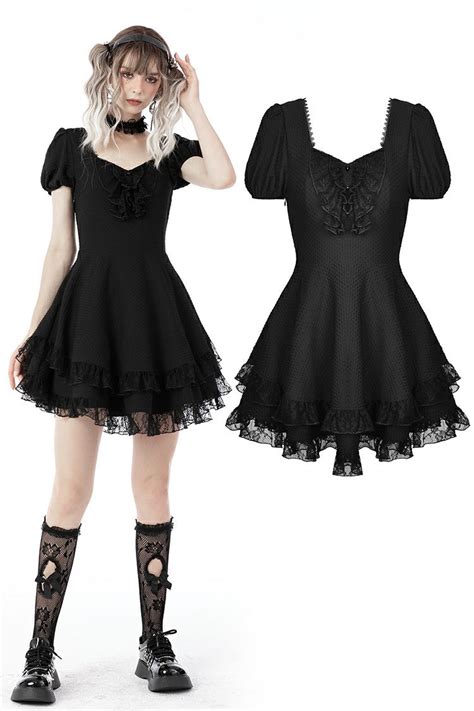 Gothic Princess Frilly Mini Dress Dw697 Dark In Love