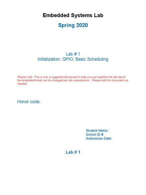 lab initialization gpio basic scheduling pdf microcontroller