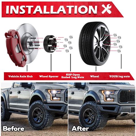 Spaziatori Ruota Ford 6x135 2 Wheel Spacers 4 Pack 2 Inch Hubcentric