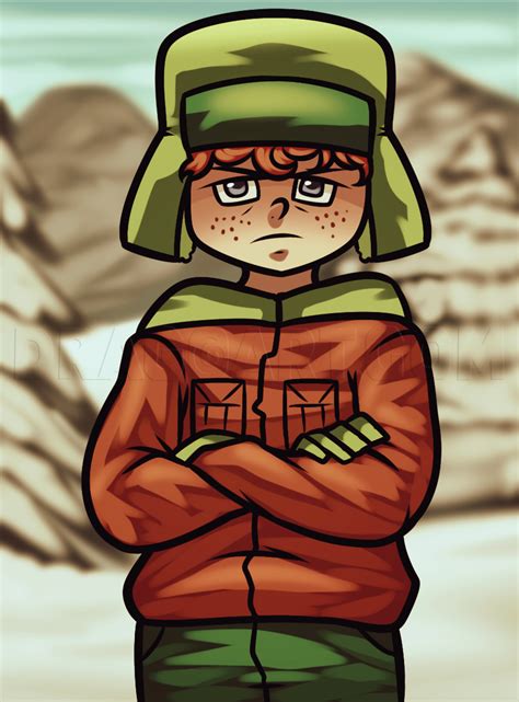 How To Draw Realistic Kyle Step By Step Drawing Guide By Dawn Dragoart