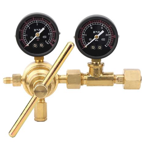 Buy 60kg Brass Nitrogen Regulator Pressure Gauge Nitrogen Pressure Reducer Reducing Valve