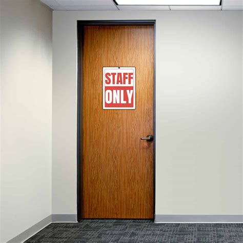 Staff Only Sign Printable Free Pdf