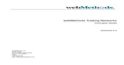 Pdf Web Methods Trading Networks Concepts Guide 65 Dokumentips