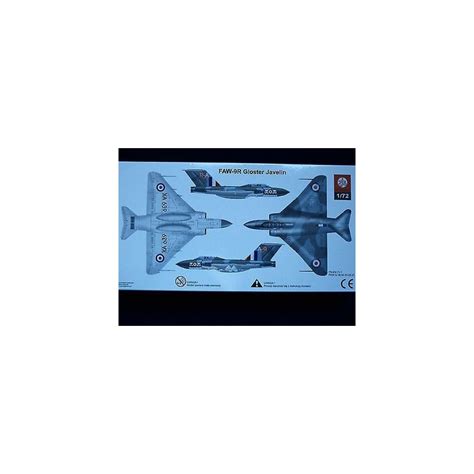 Gloster Javelin Faw 9r British Supersonic Fighter Scale 1 72 Zts Plastyk