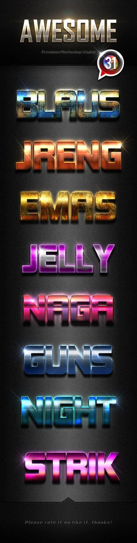 Download Awesome Photoshop Text Effects Vol31 Awesome Photoshop Text