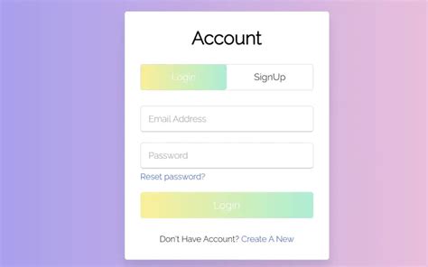 Login Signup Forms Using Html Css Js Modern Stylish Codewithcurious