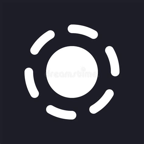 Breathe Animation Effect White Pixel Perfect Solid Ui Icon Stock Vector