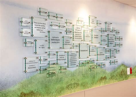 Acrylic Donor Wall Designs Custom Donor Plaque For Your Recognition