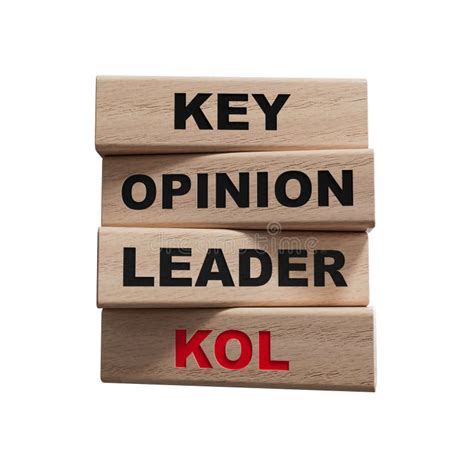 Kol Key Opinion Leader Symbol Concept Word Kol On Wooden Blocks Kol