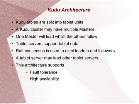 Apache Kudu Ppt