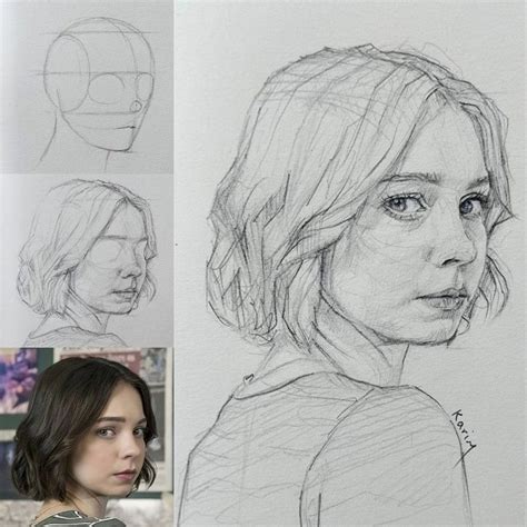 Charcol Drawing Practice People To Draw Portraits One Pencil Drawing