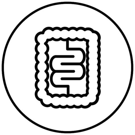 Premium Vector Large Intestine Icon