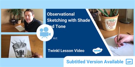 Ks1 Art Lesson Observational Sketching With Shade And Tone