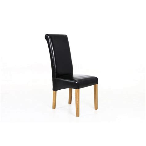 Tsb Living Giesle Pu Dining Chair X2 Black The Warehouse