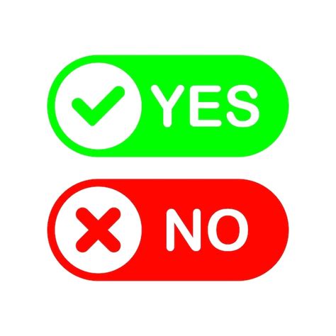 Premium Vector Yes And No Toggle Switch Button Icon
