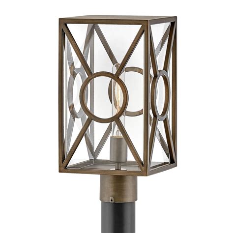 Brixton 15 50 Inch Burnished Bronze Post Light By Hinkley Lighting