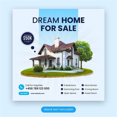 Real Estate Social Media Post Template Premium Vector Social Media