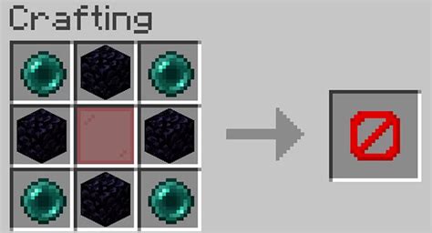 Barrier Crafting Recipe Minecraft Data Pack