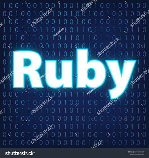 Machine Code Languages Neon Style Programming Stock Vector Royalty