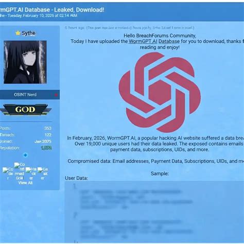 Wormgpt Hacking Ai Breach Raises Questions On Criminal Ai
