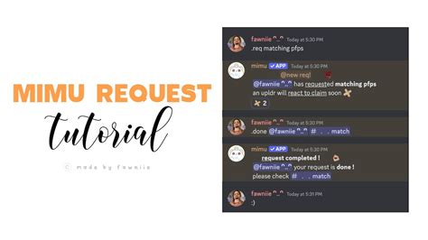 Discord Tutorial — Mimu Request System Youtube