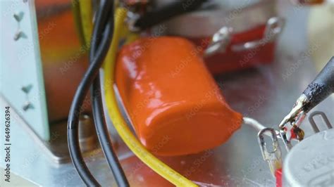 Guitar Service Concept Man Soldering Potentiometer Contact On Electric Guitar With Soldering