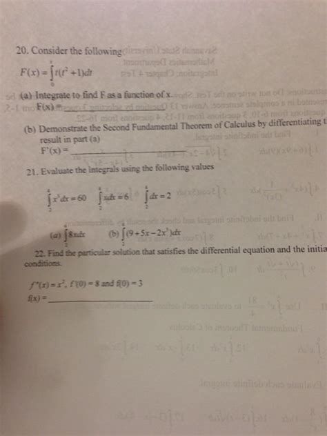 Solved Consider The Following F X Integral X T T Chegg