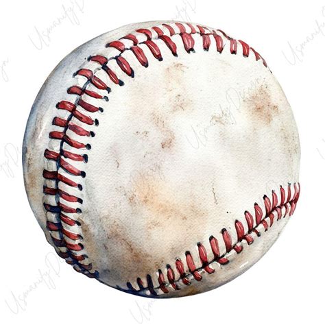 26 Watercolor Baseball Clipart Vintage Baseball Png Bundle Sports
