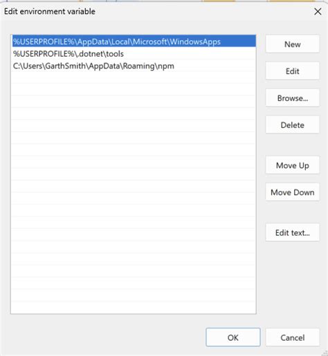Multi Value Editor For Path Environment Variable Not Showing In Windows