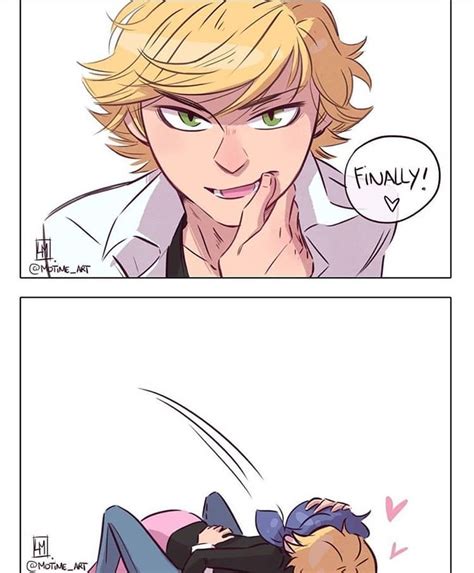 Miraculous Ladybug Cat Noir Marinette And Adrien Kiss