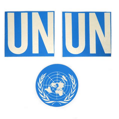 Un Helmet Insignia Sticker Set