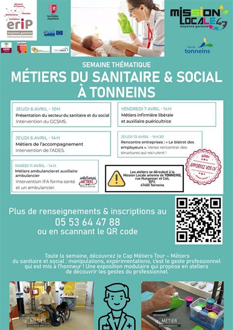 Métiers Du Sanitaire Et Social à Tonneins Mairie De Roumagne