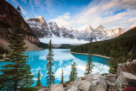 Moraine Lake In Autumn Banff National Park Canada Royalty Free Image